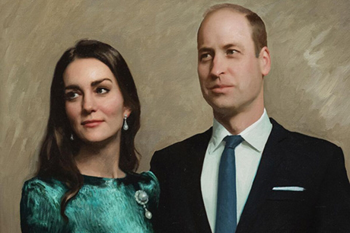 The first official portrait of Kate Middleton and Prince William is ...