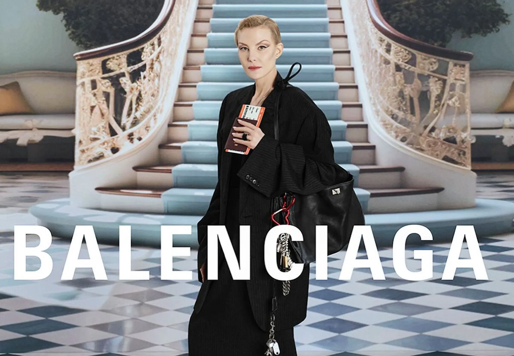 Renata Litvinova starred in an advertising campaign for Balenciaga ...